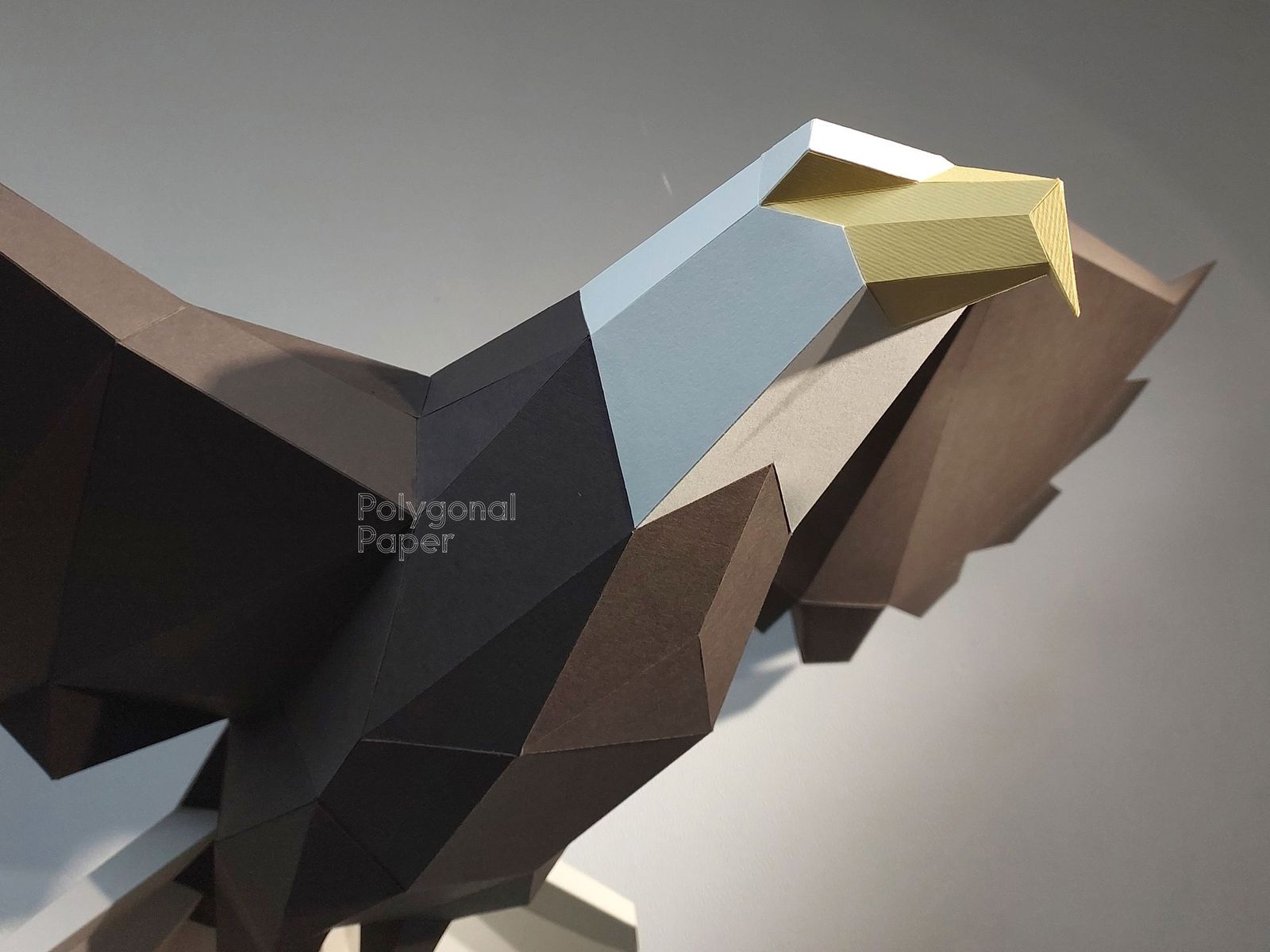Polygonal Paper — Eagle: Papercraft Scheme for Printing