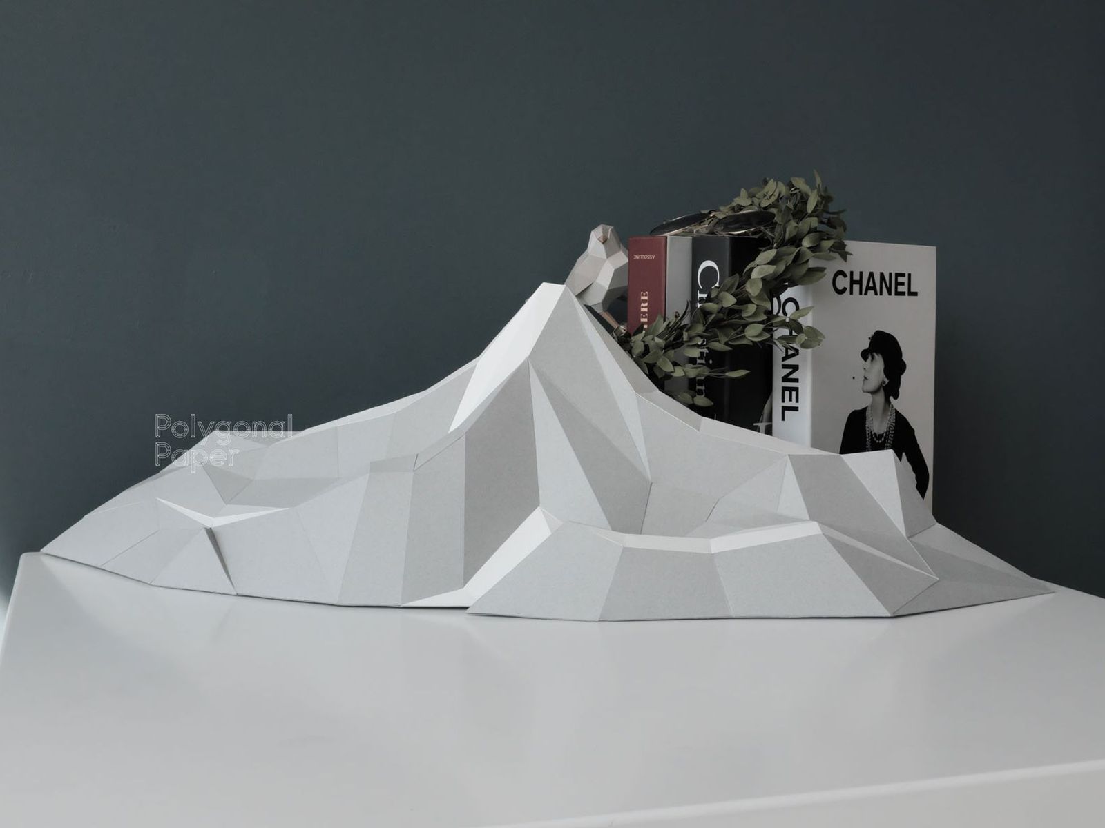 Polygonal Paper — Mountain: Papercraft Scheme for Printing