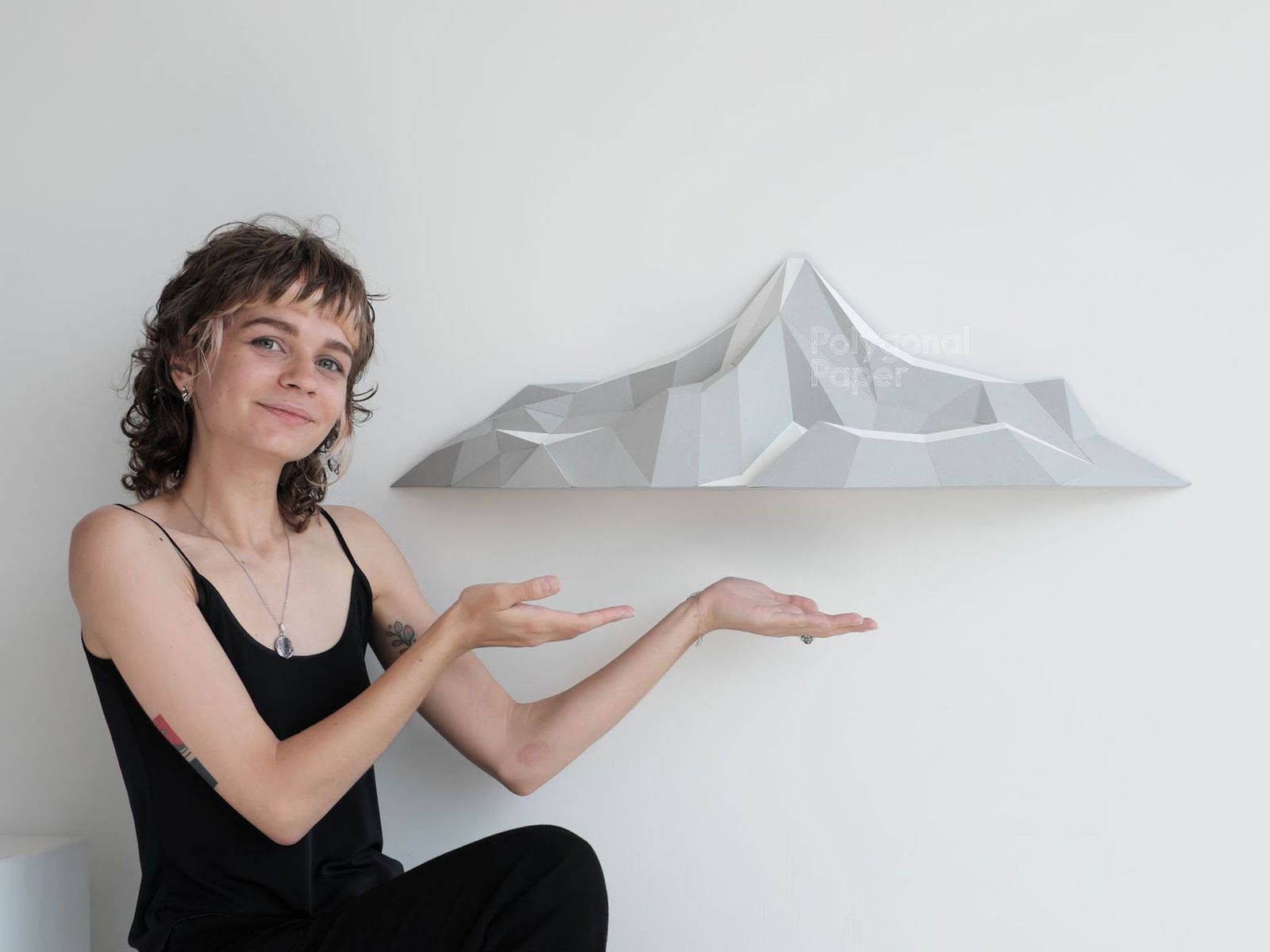 Polygonal Paper — Mountain: Papercraft Scheme for Printing