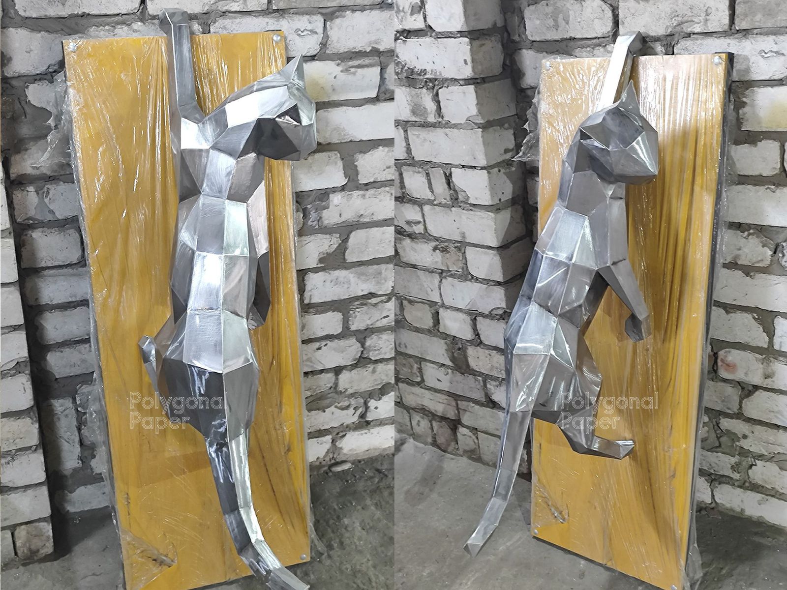 Polygonal Paper — Metal Template: Cat 2