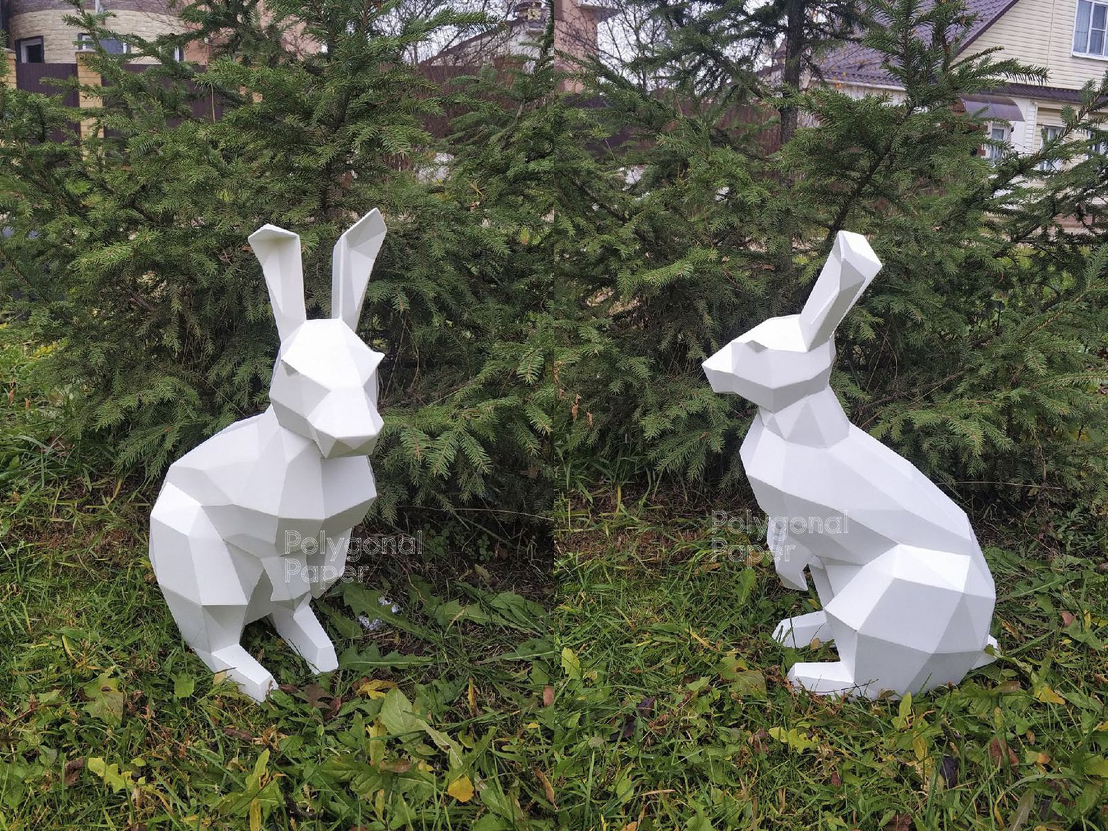 Polygonal Paper — Metal Template: Rabbit M