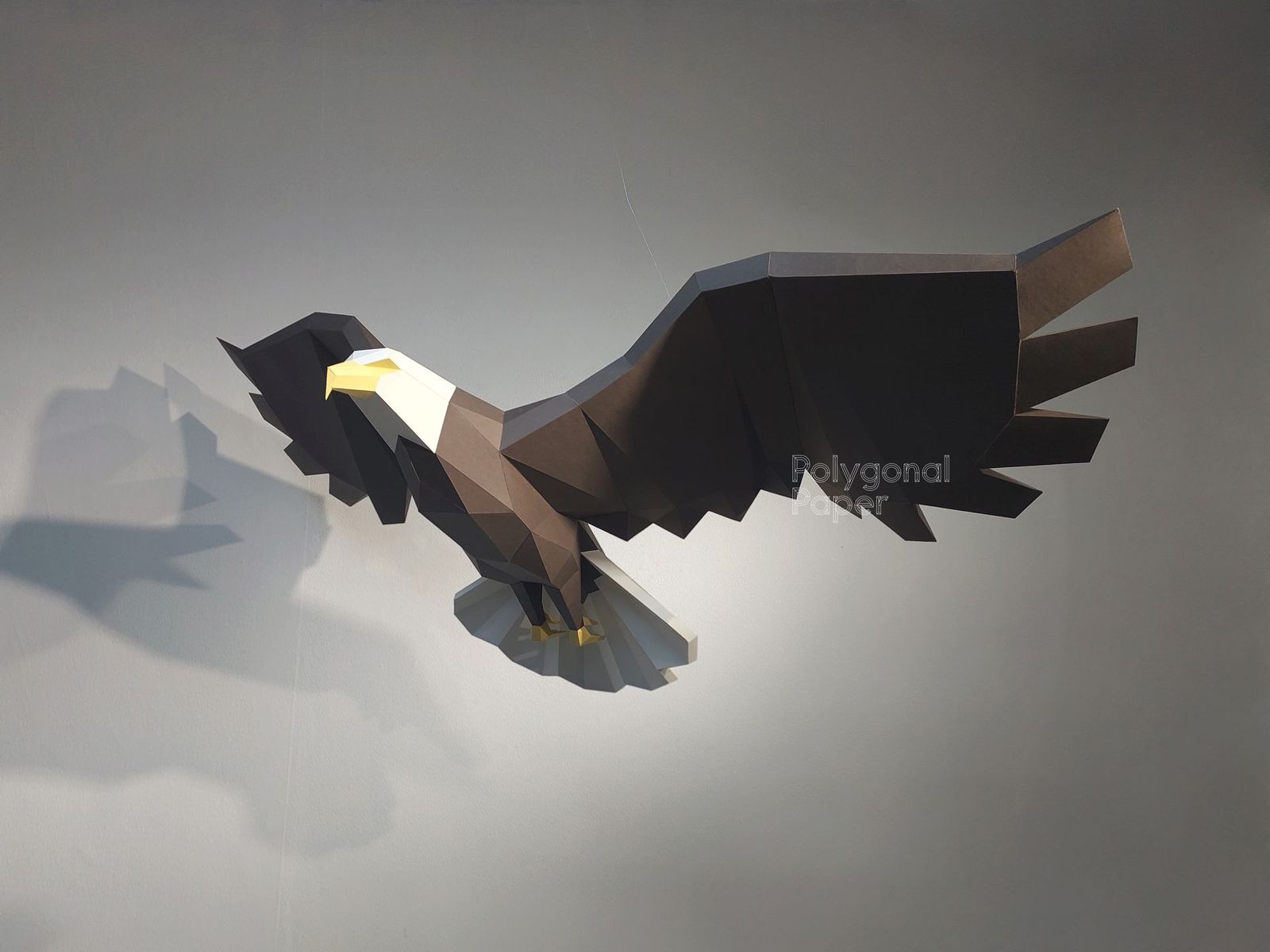 Polygonal Paper — Eagle: Papercraft Scheme for Printing