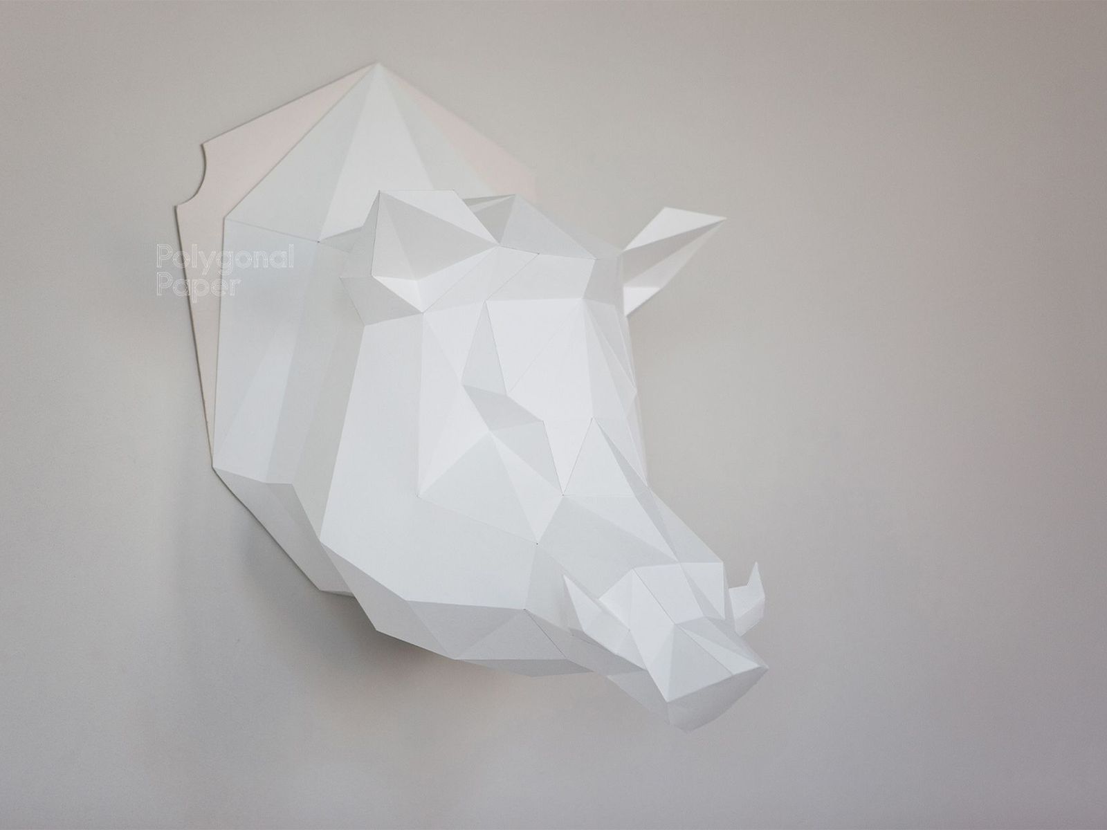 Polygonal Paper — Bear: Papercraft Scheme for Printing