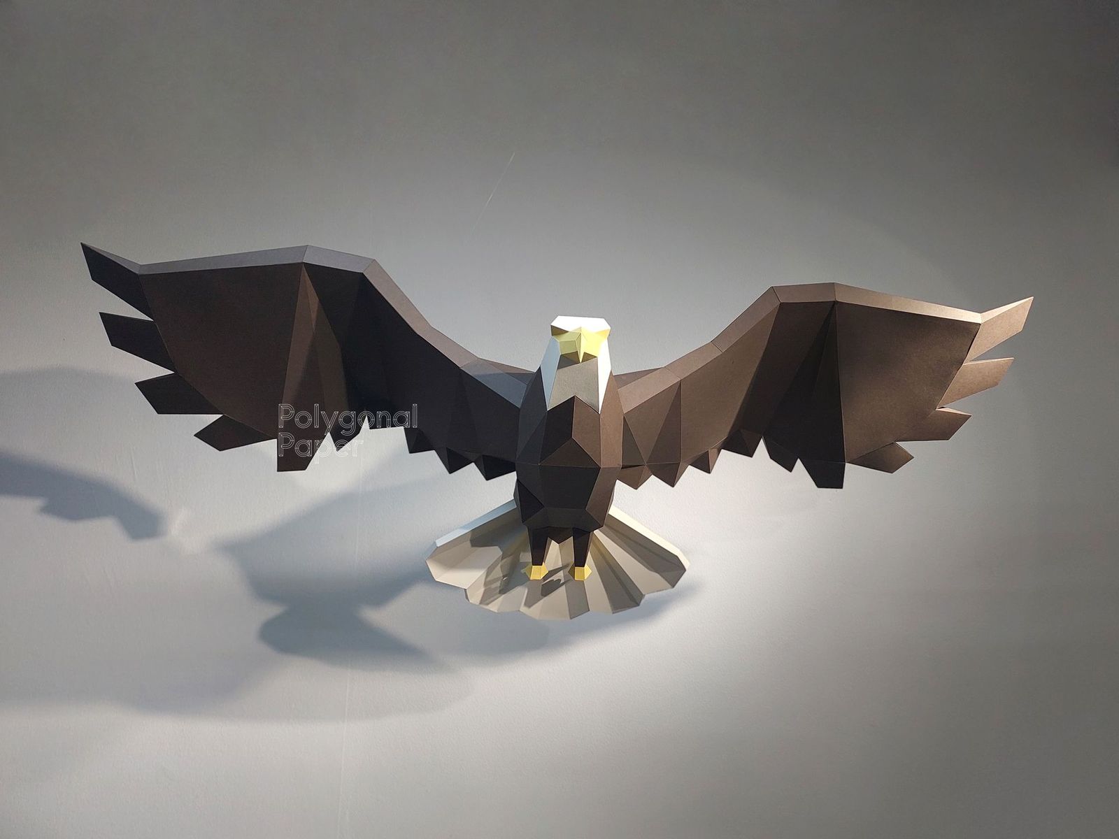 Polygonal Paper — Eagle: Papercraft Scheme for Printing